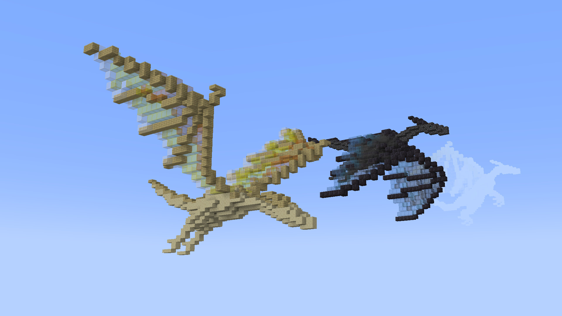 Three simple Dragons Minecraft Map