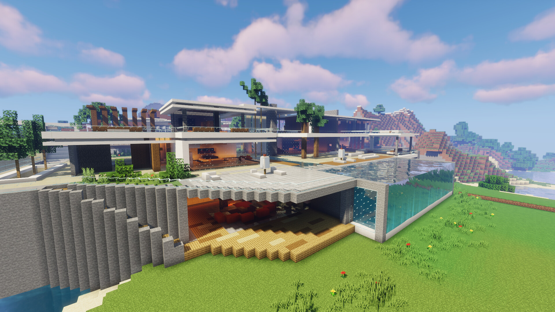 Modern Mansion / Big Modern House Minecraft Map