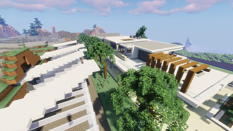 Modern Mansion / Big Modern House Minecraft Map