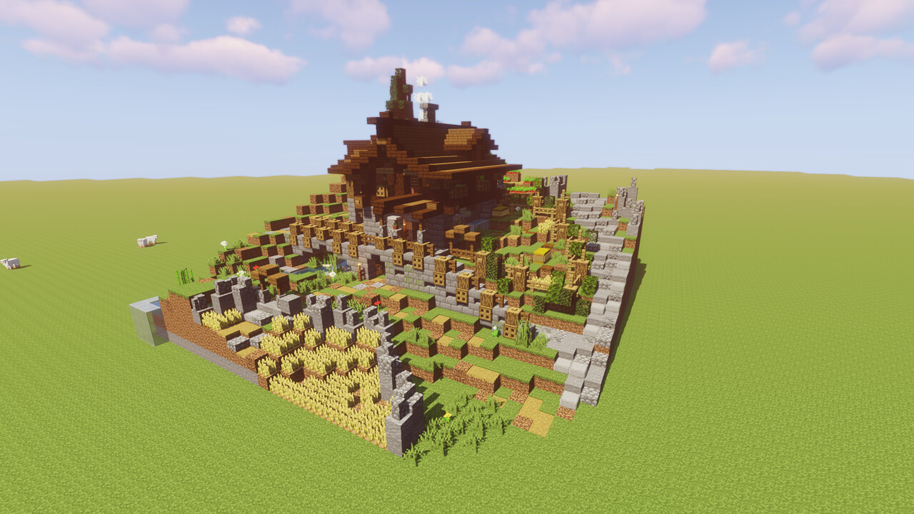 watermill - moulin à eau - Wassermühle Minecraft Map