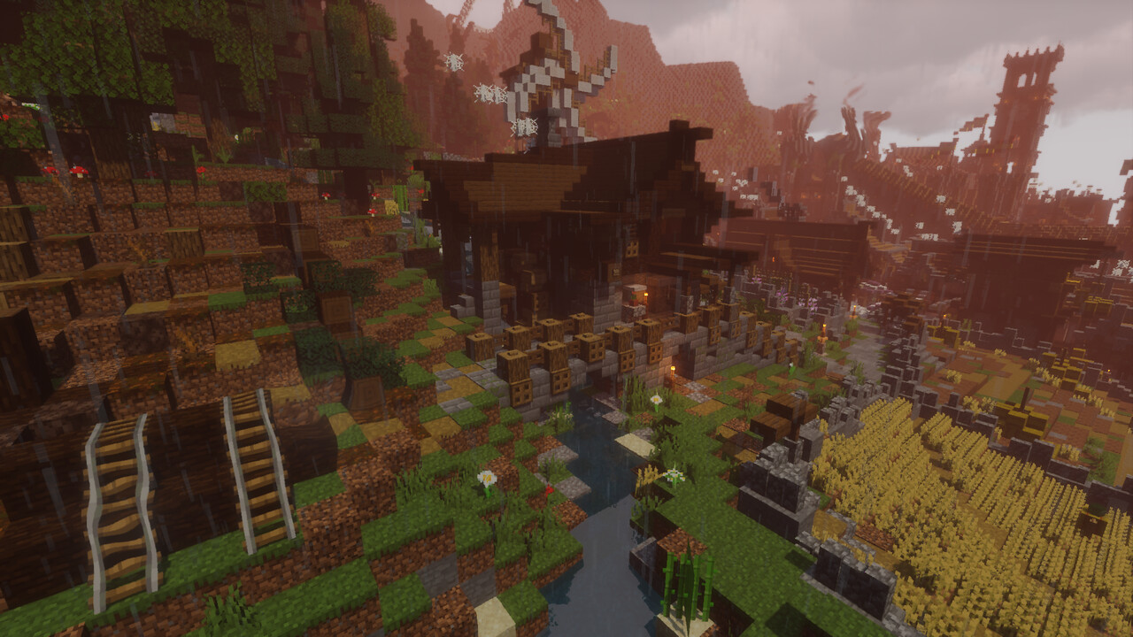watermill - moulin à eau - Wassermühle Minecraft Map