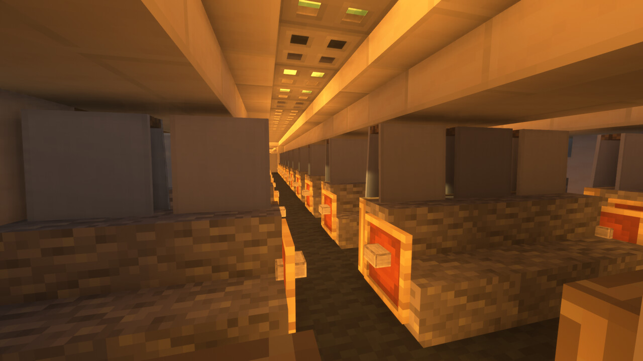 Airbus A380-800 | 1.5:1 Scale | Full Interior | Download Minecraft Map