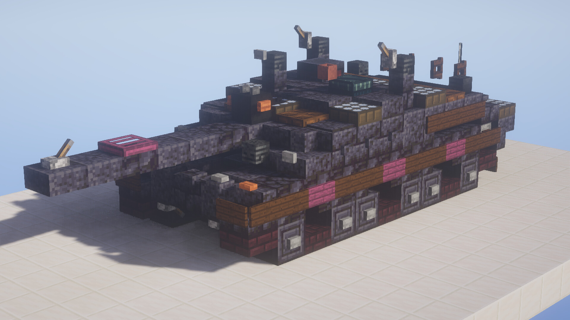 Challenger 2 MBT - Black Night upgrade, 1.5:1 scale Minecraft Map