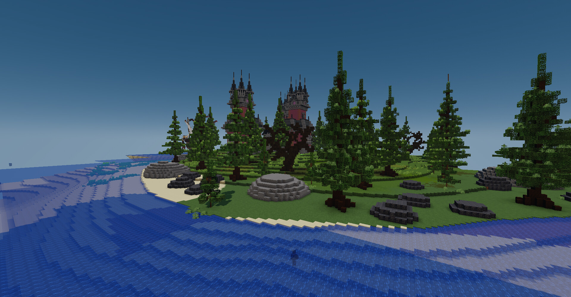 Island Lobby [ Purple Castle] Minecraft Map