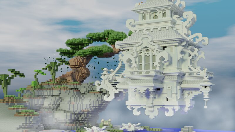 Fantasy White Baroque Minecraft Map