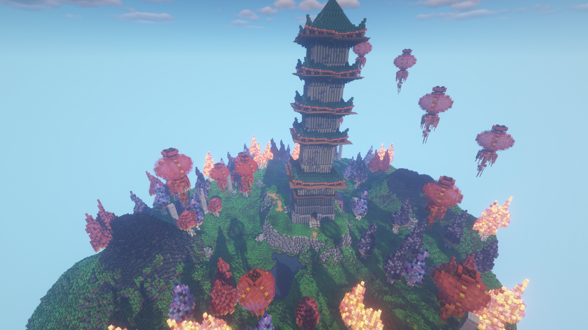 Japanese-Tower Lobby Minecraft Map