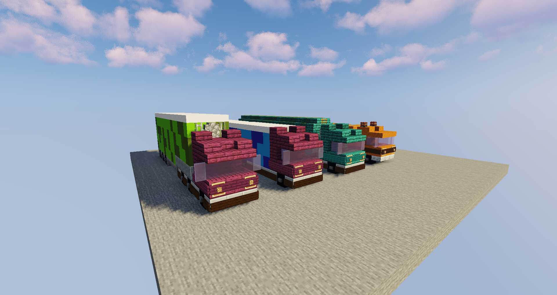 Trucks, garbage truck and tanker truck / LKW, Müllwagen und Tankwagen ...