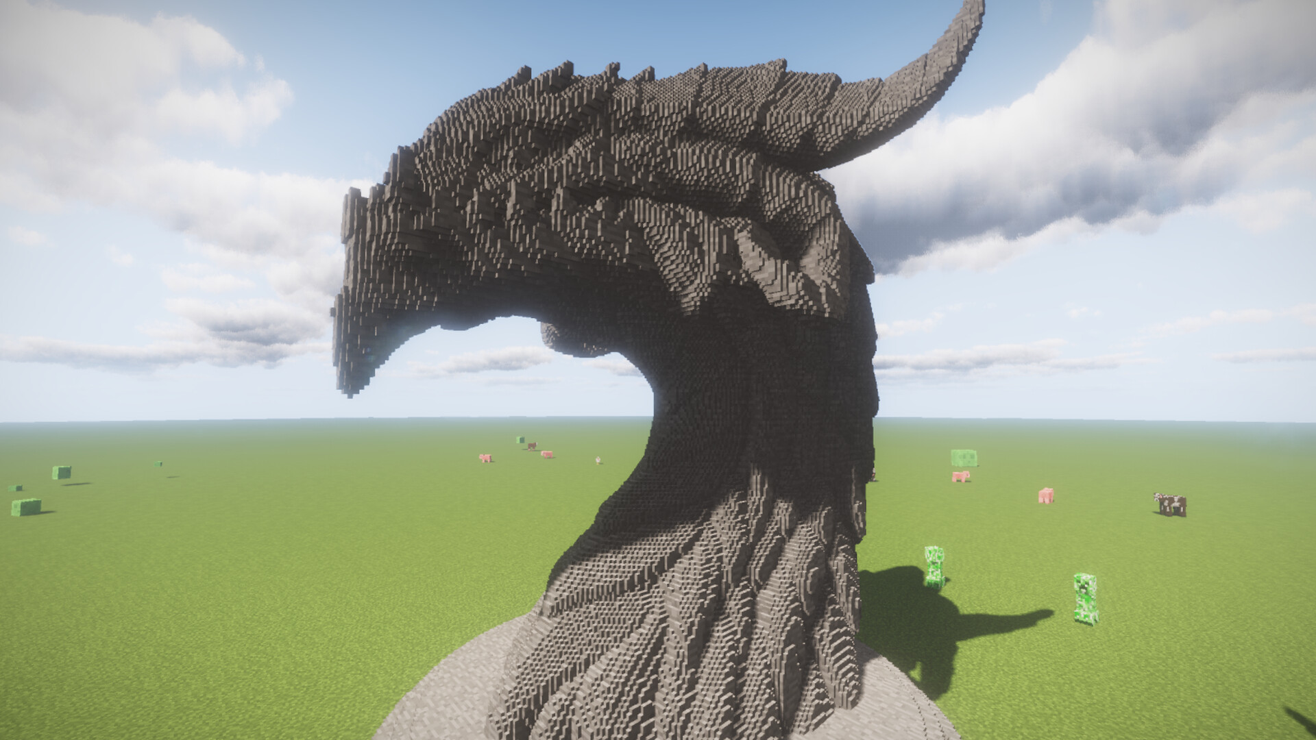 dragon head Minecraft Map