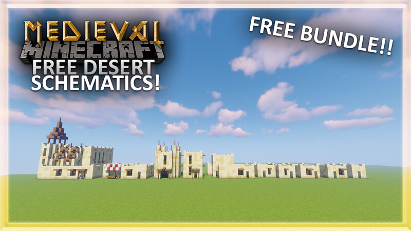 FREE Desert Builds Schematics Minecraft Map