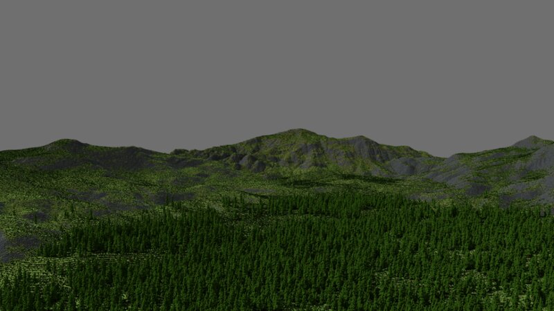 Worldpainter Mountains 2000x2000 Minecraft Map