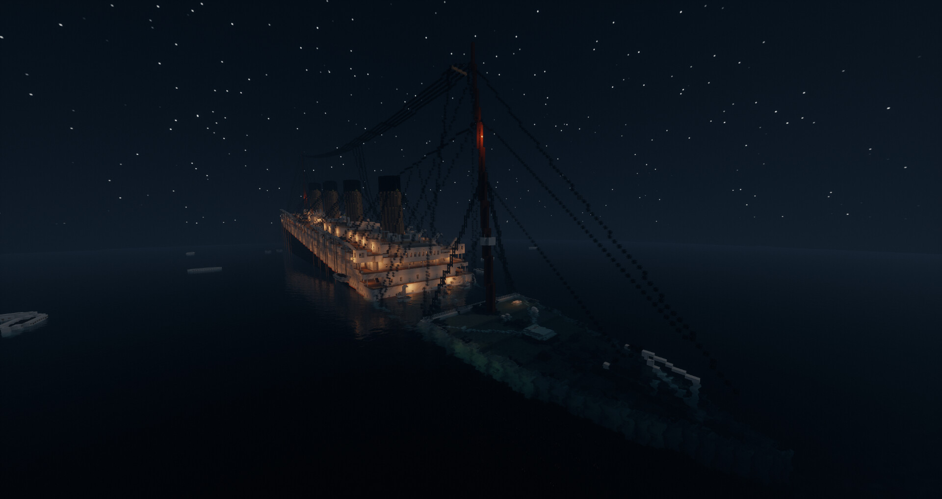 RMS Titanic Sinking | Full interior (Download) Minecraft Map