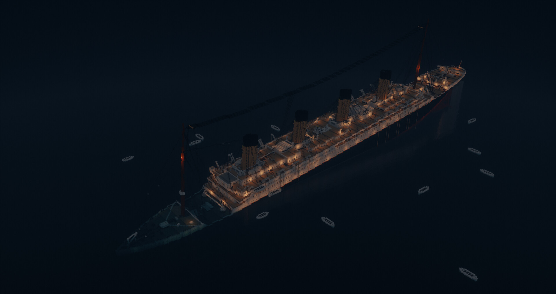 RMS Titanic Sinking | Full interior (Download) Minecraft Map