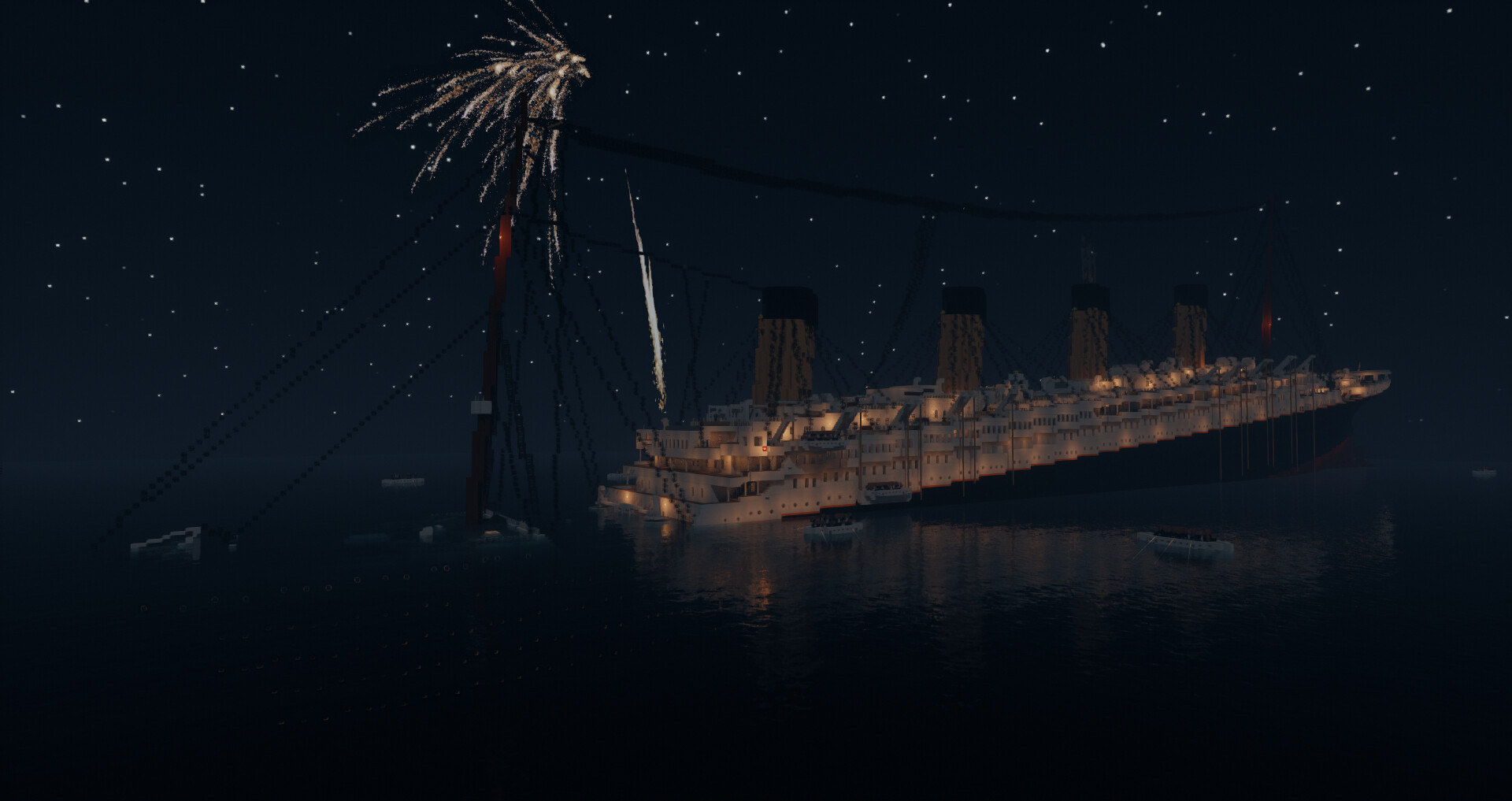 RMS Titanic Sinking | Full interior (Download) Minecraft Map