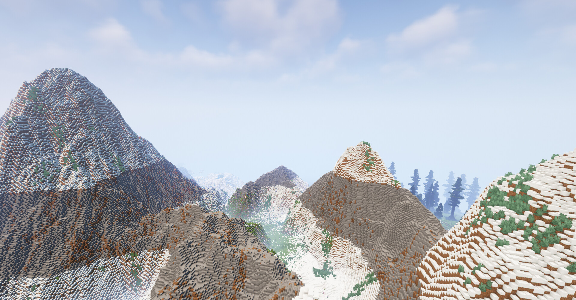 Switzerland Inspired Mountains Minecraft Map