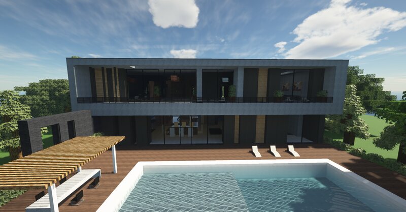 Ultra realistic modern house Minecraft Map