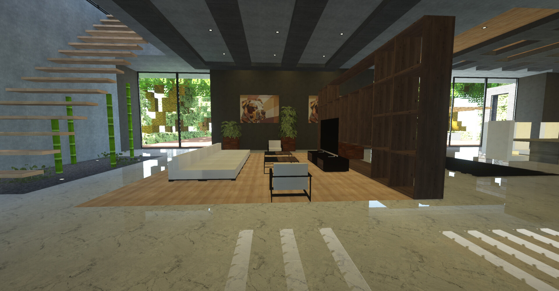 Ultra realistic modern house Minecraft Map