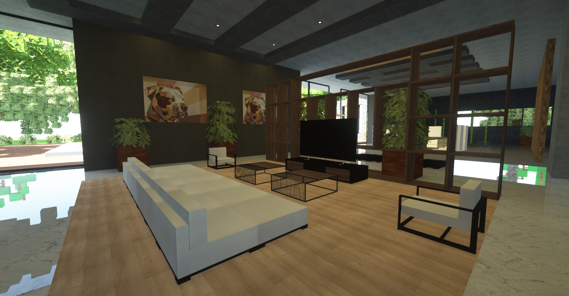 Ultra realistic modern house Minecraft Map