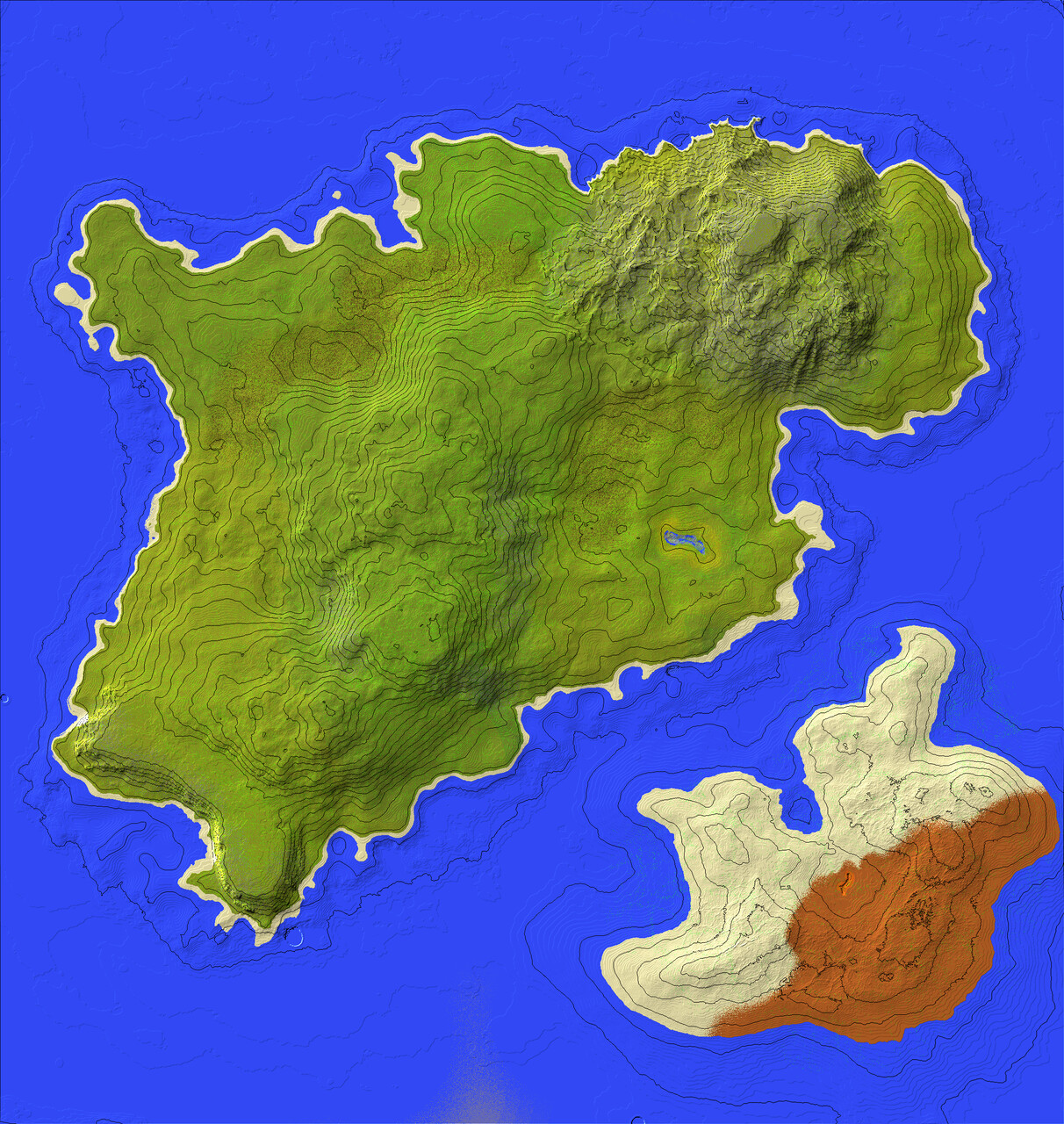 My Second Minecraft Custom Island! Minecraft Map