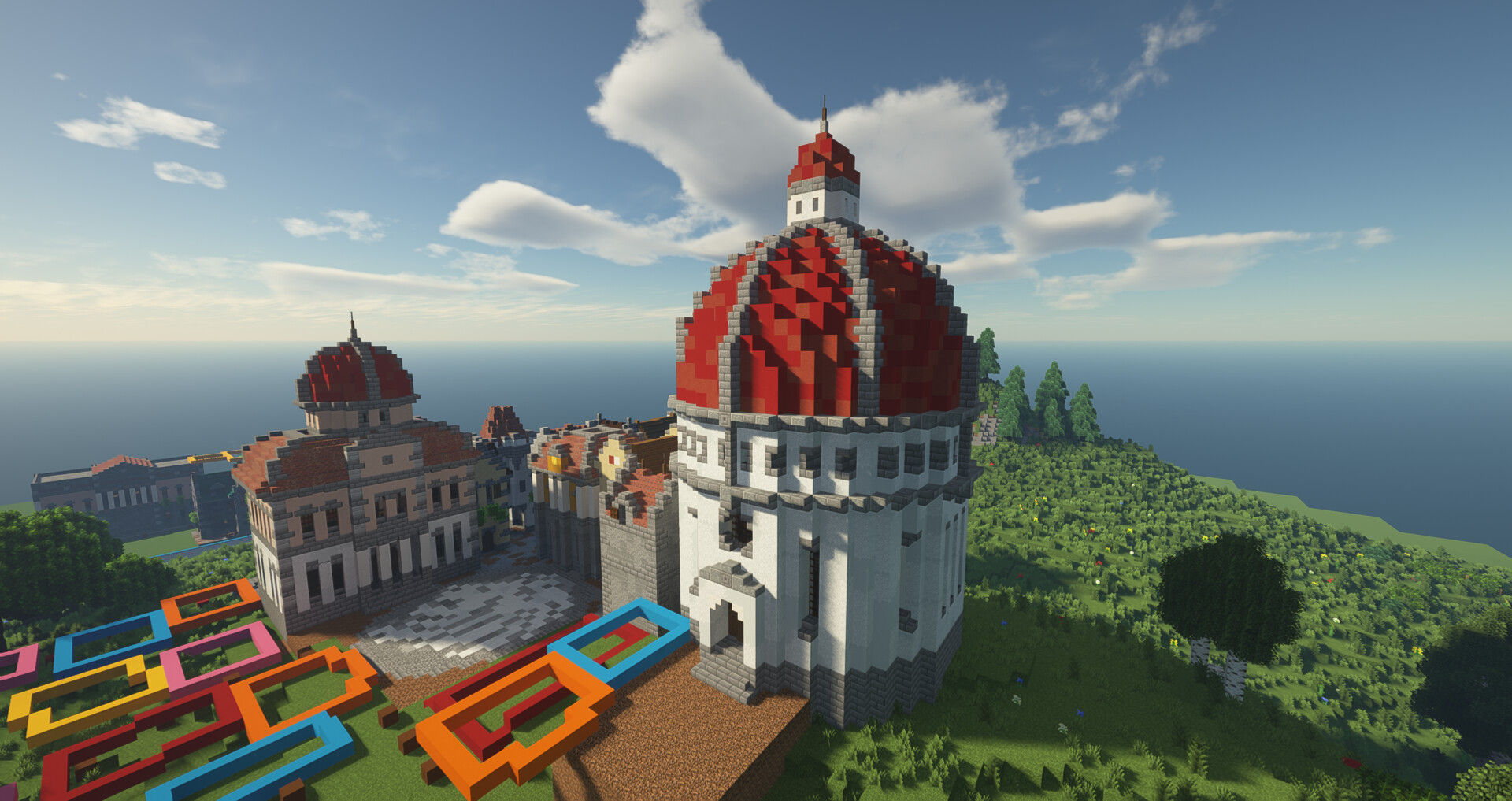 Temple of light | Dome Temple Minecraft Map