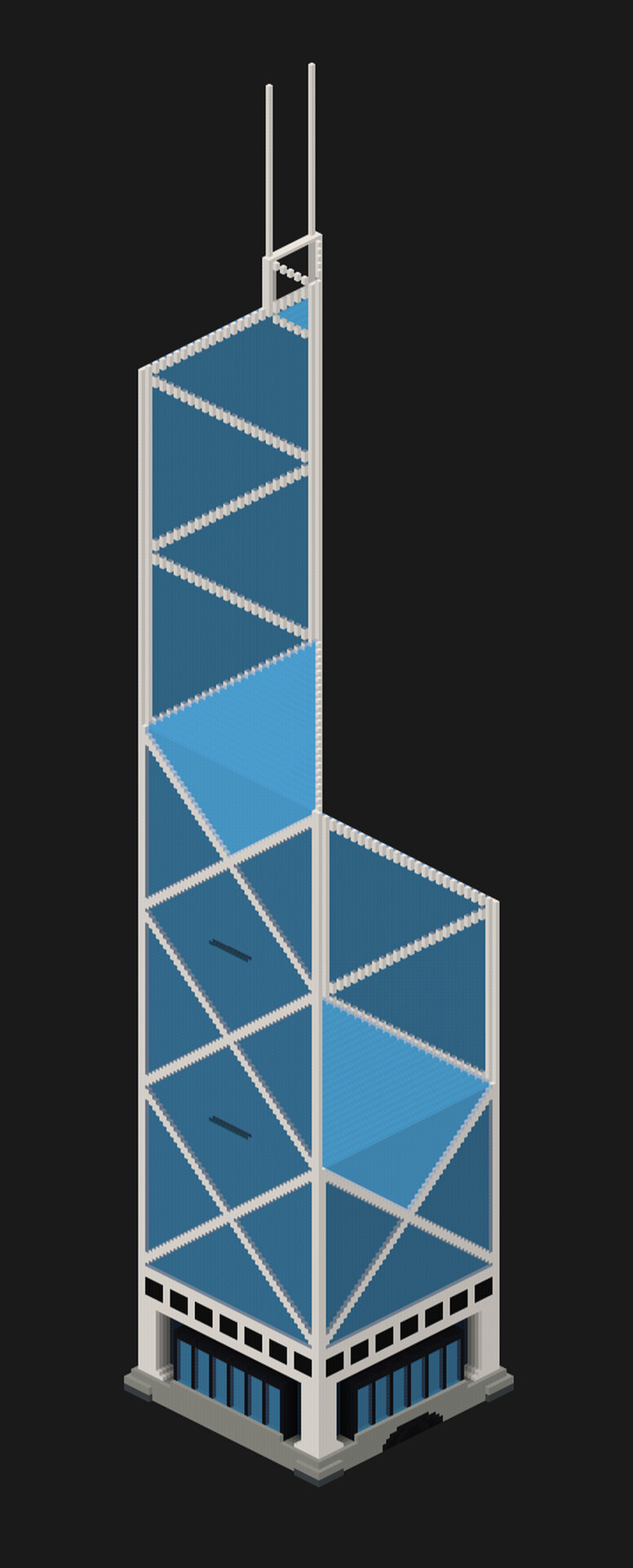 Bank of China Tower (Skyscraper) Hong Kong, China Minecraft Map