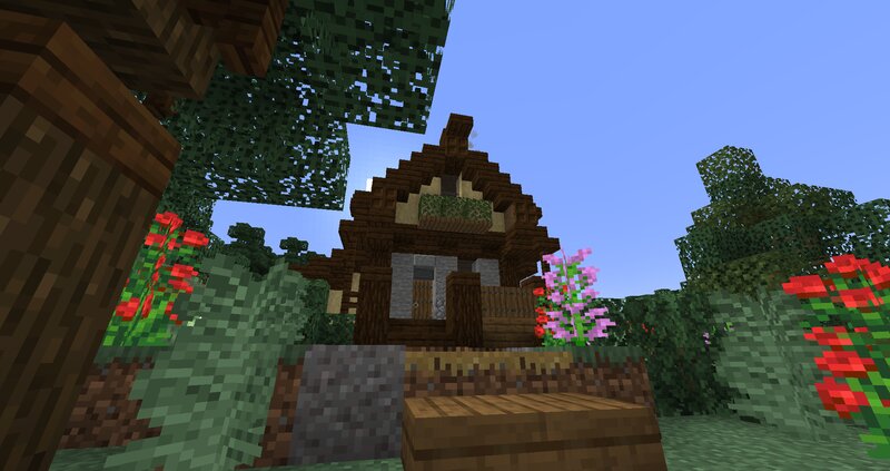 Medieval Spruce House Minecraft Map