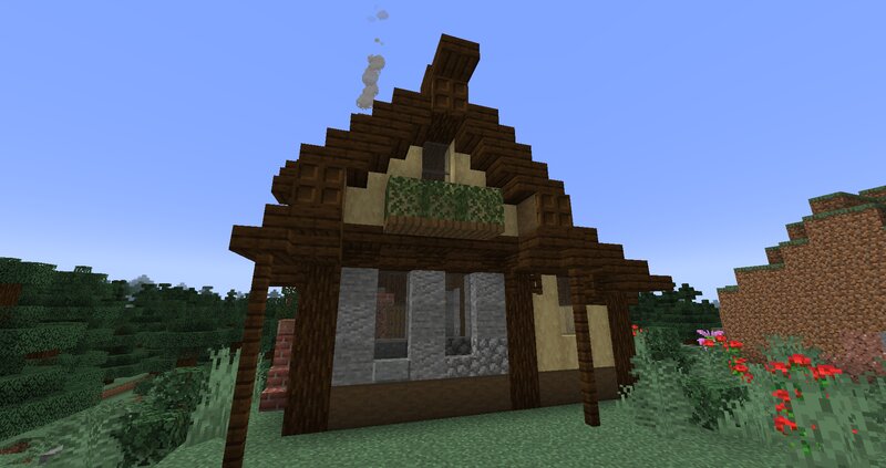 Medieval Spruce House Minecraft Map
