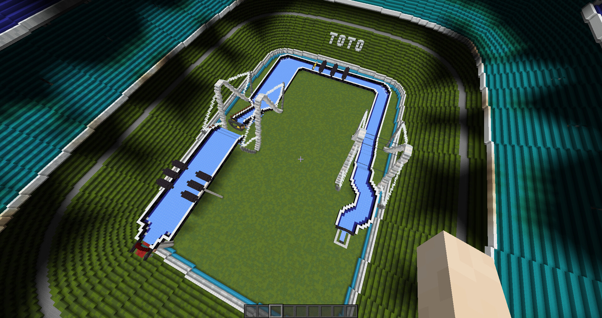 A01 But it's a Minecraft Boat Race Minecraft Map