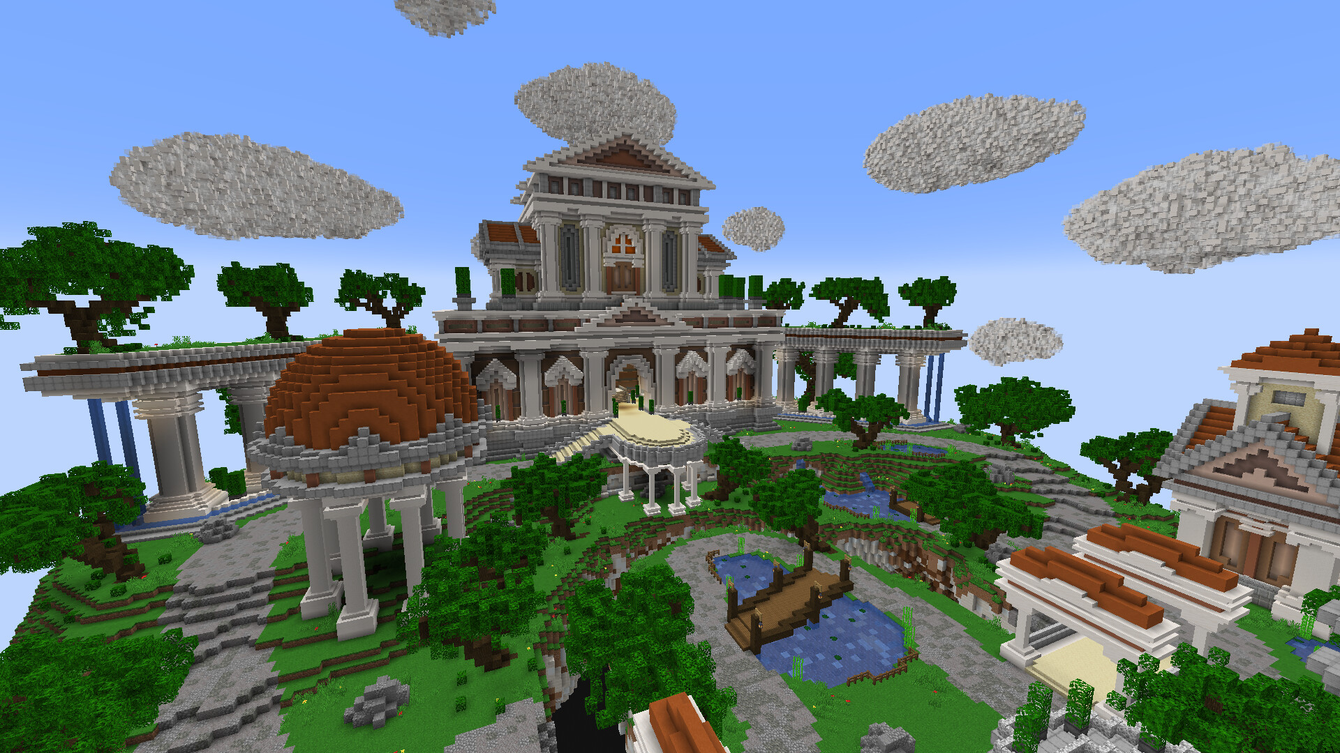 COMMISSION | Baroque/Greek Skyblock Spawn Minecraft Map