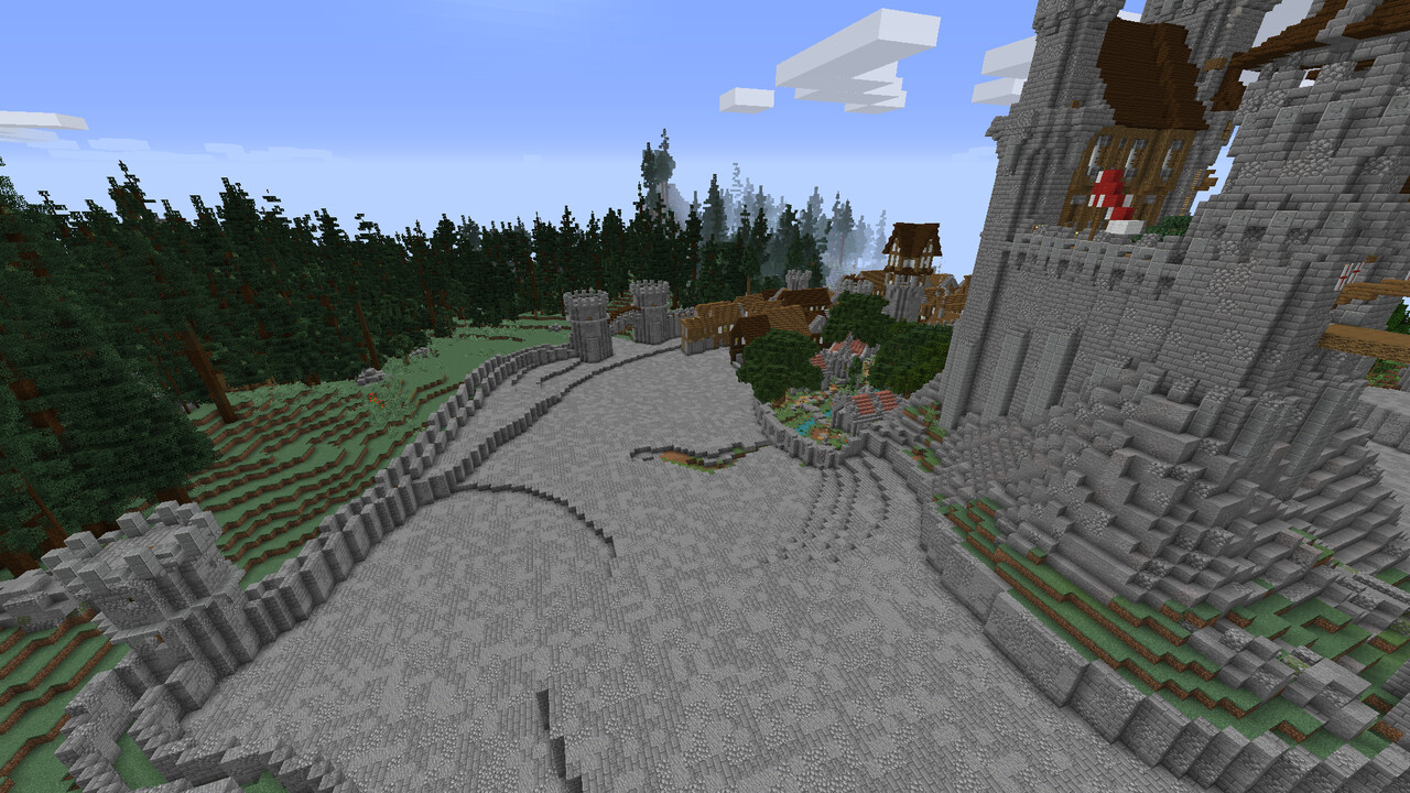 Building a kingdom Minecraft Map