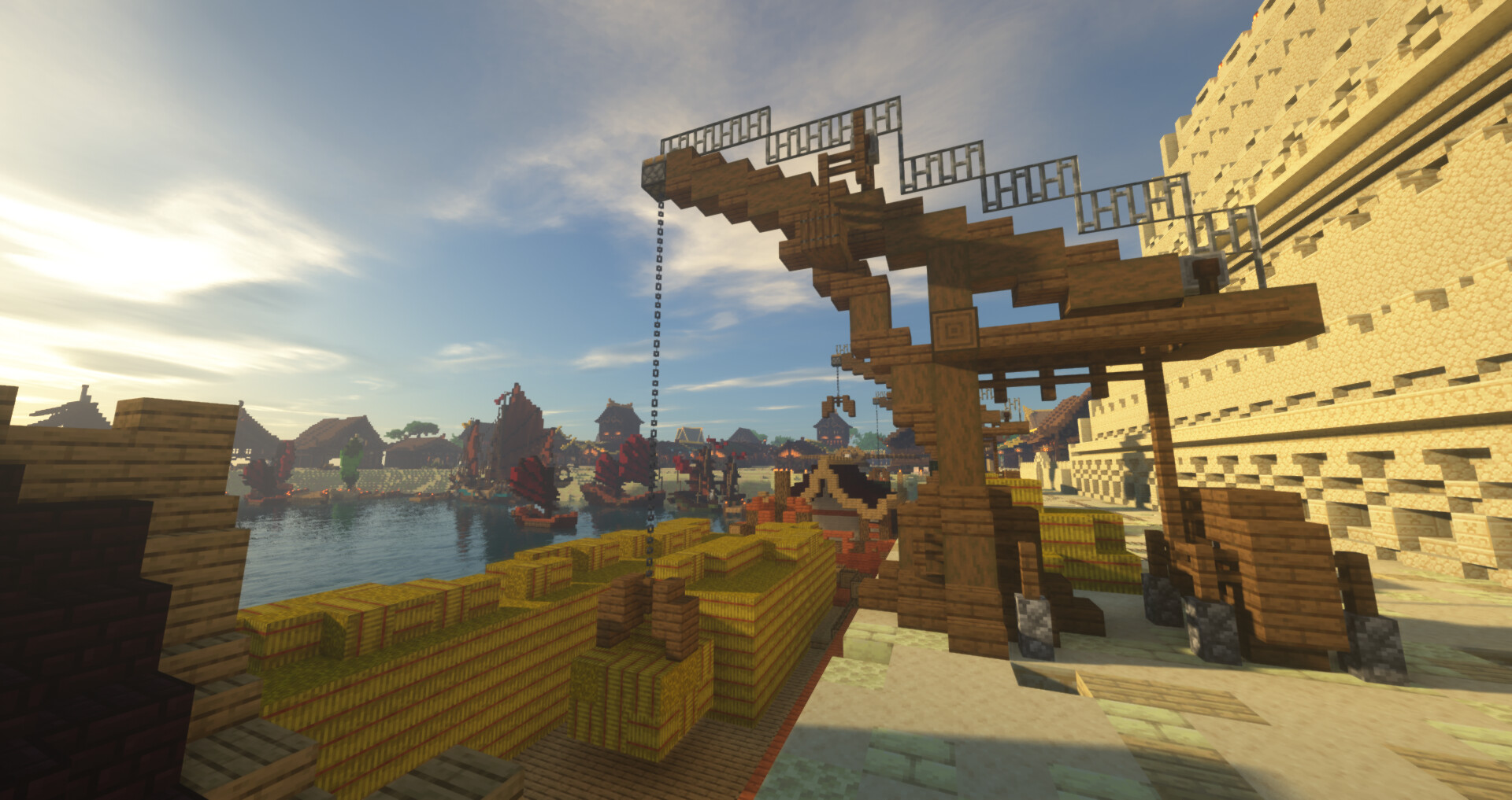 Seedy Merchants Pier | The 4Nations Project Minecraft Map