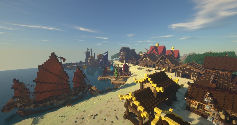 Seedy Merchants Pier | The 4Nations Project Minecraft Map