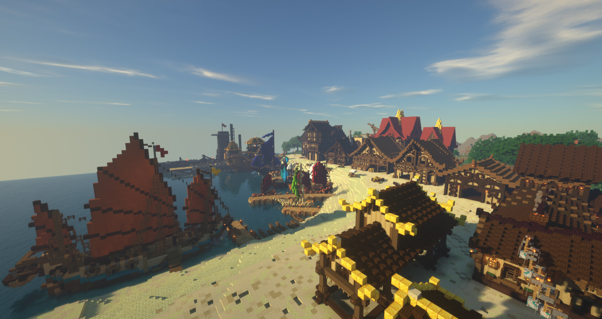 Seedy Merchants Pier | The 4Nations Project Minecraft Map