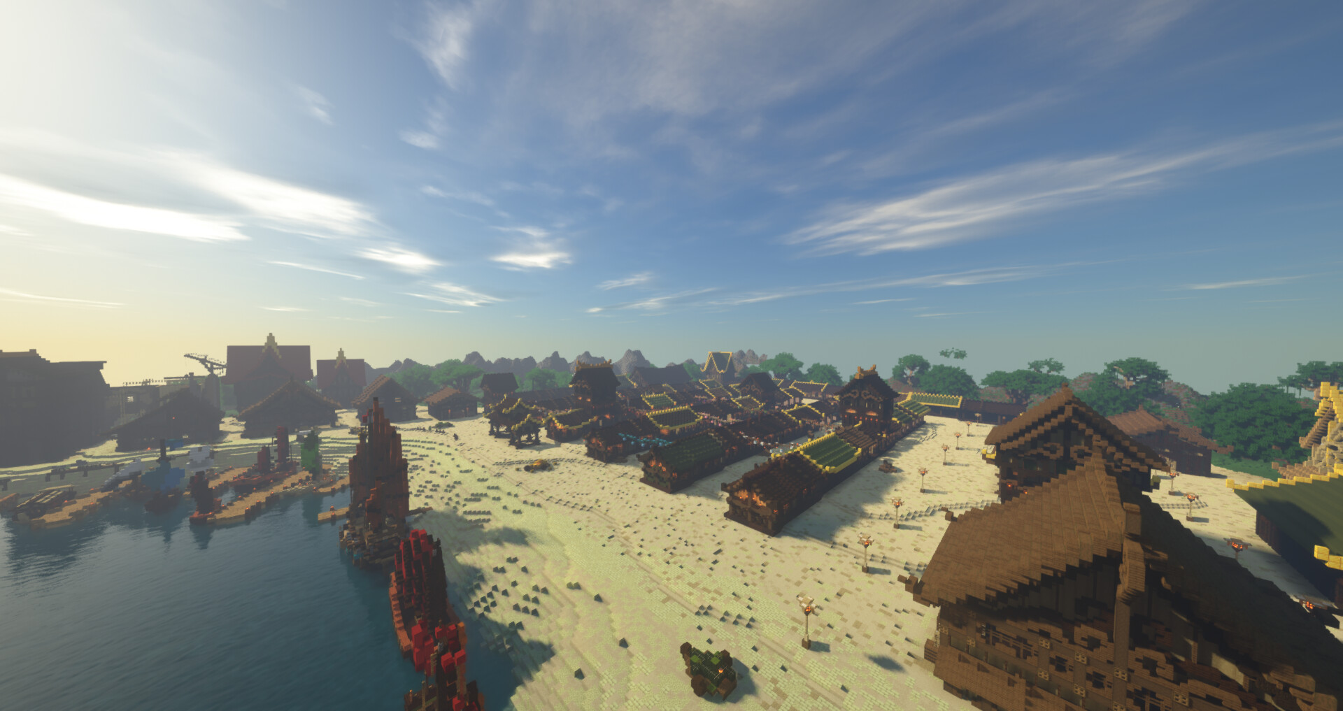 Seedy Merchants Pier | The 4Nations Project Minecraft Map