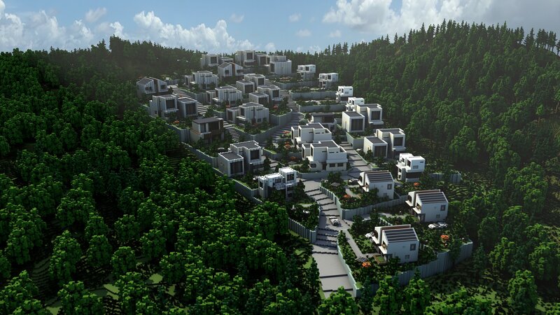 Modern Village Minecraft Map