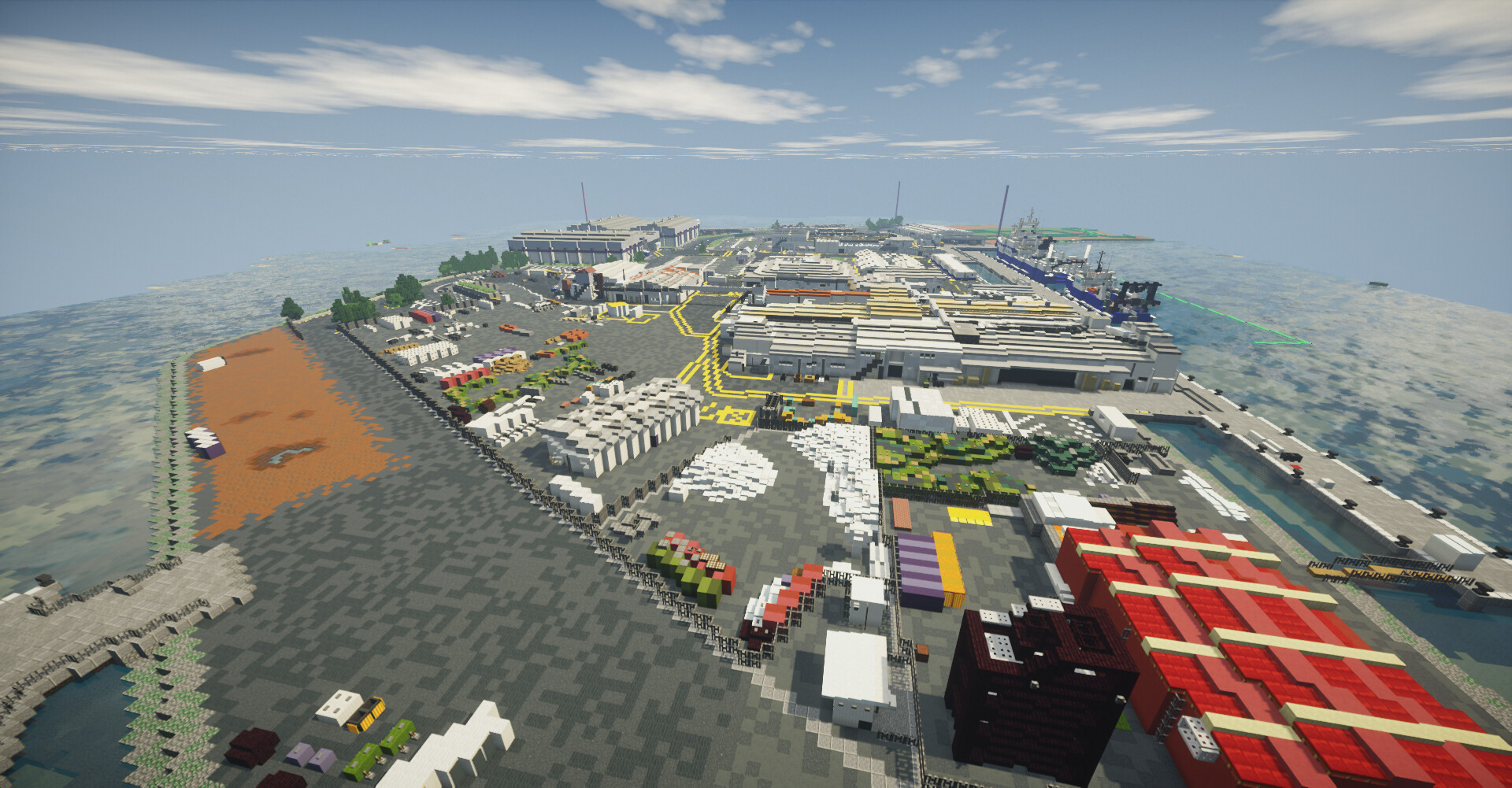 Port Nelson (NZ) - 1:1 BTE Minecraft Map