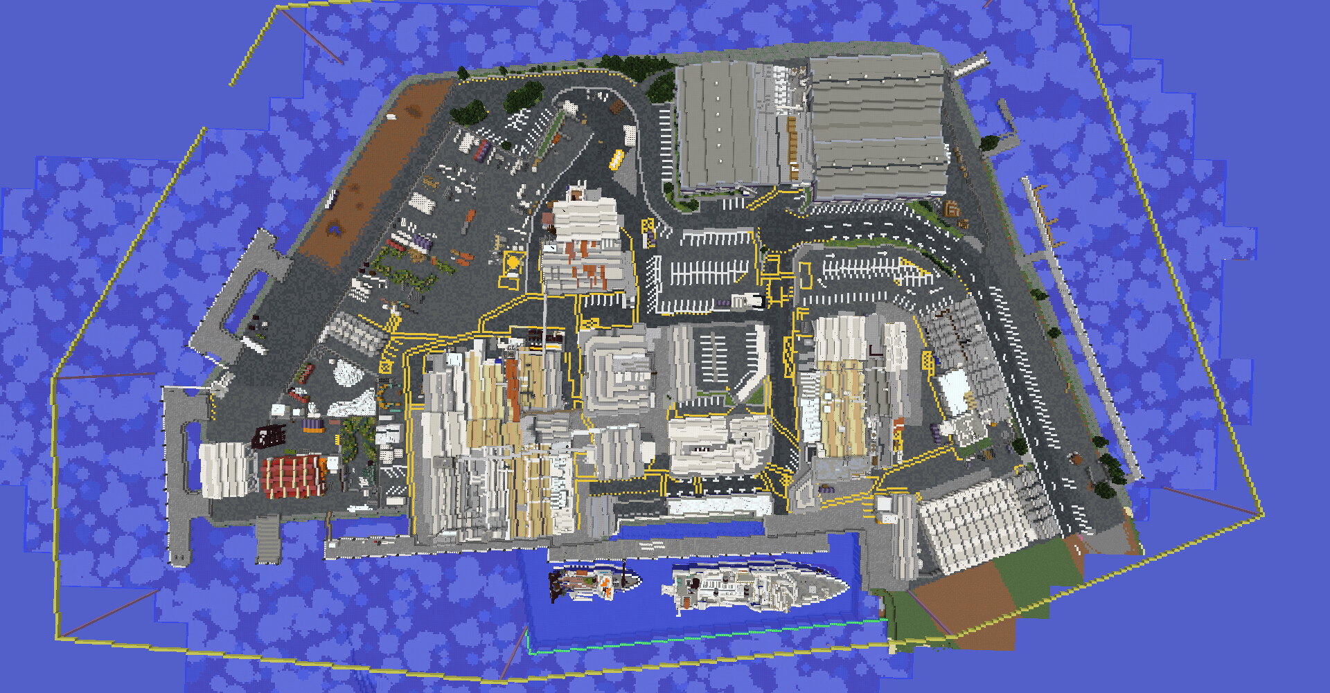 Port Nelson (NZ) - 1:1 BTE Minecraft Map