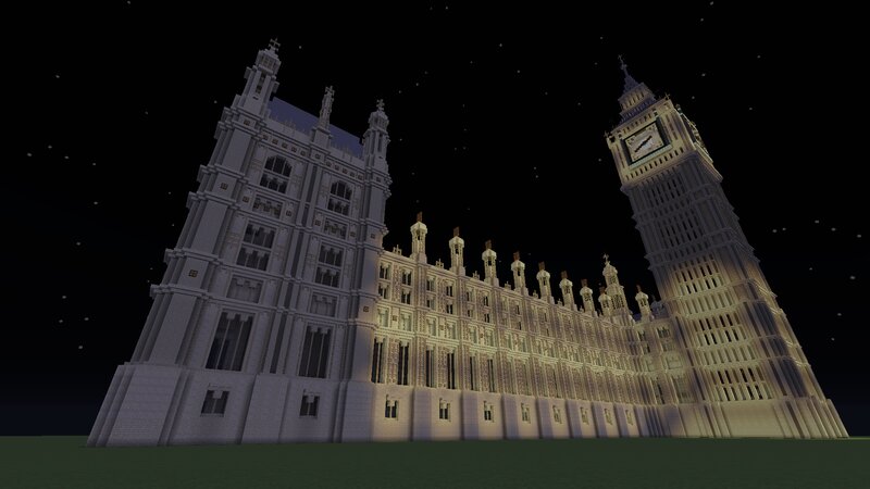 Big Ben And The Palace Of Westminster Minecraft Map