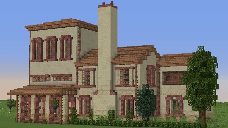 "Italian Country Villa" Inspired Build Minecraft Map