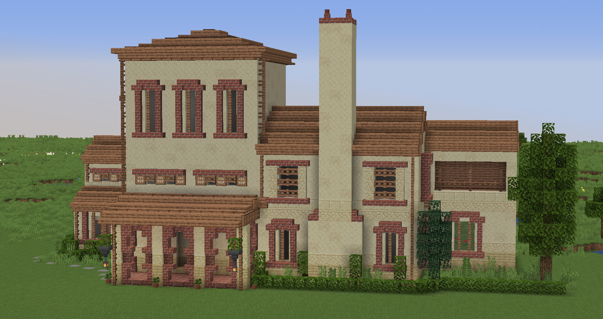 "Italian Country Villa" Inspired Build Minecraft Map