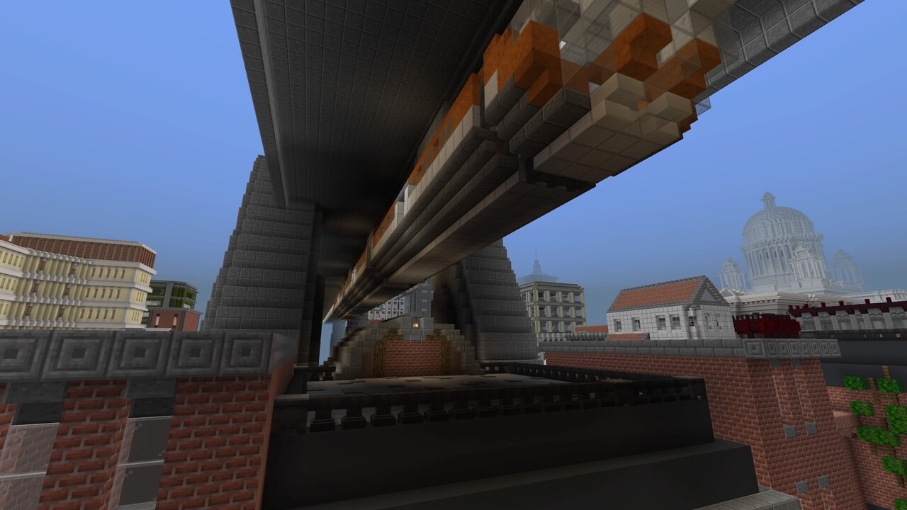 Fallout 4 Elevated Monorail Minecraft Map