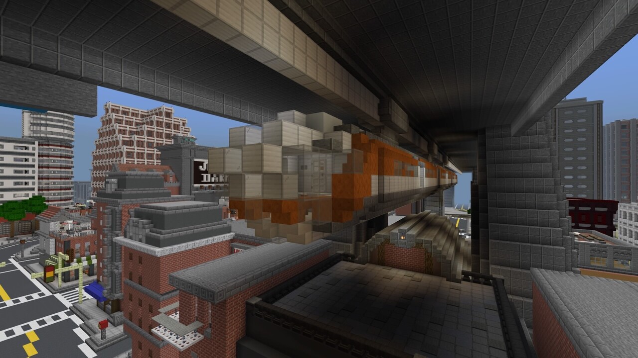 Fallout 4 Elevated Monorail Minecraft Map