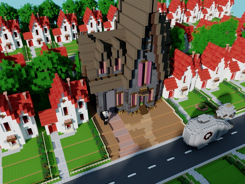 Gru's House and Grumobile (Despicable Me) Minecraft Map