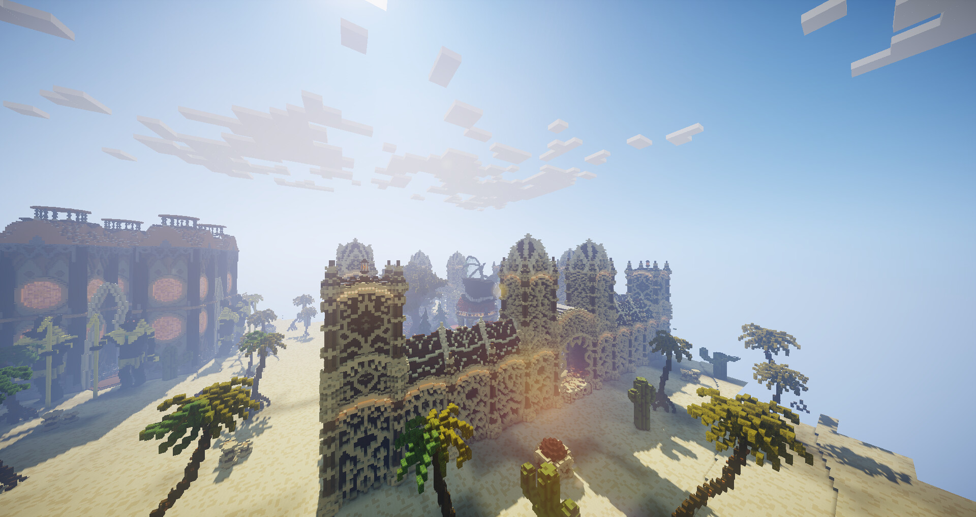 DESERT FACTION MAP + WARZONE (800x800) WITH KOTH + ANTI BACK AP Minecraft Map