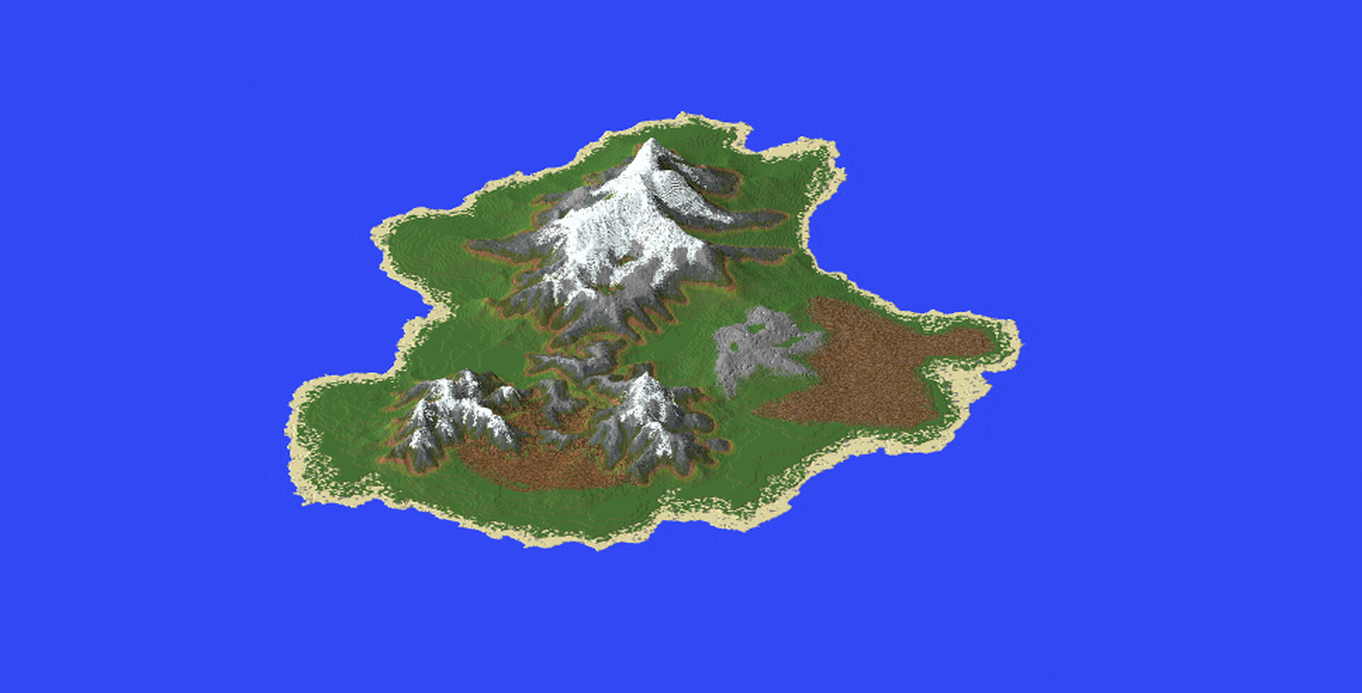 A Terrain for a RPG or Survival Map Minecraft Map