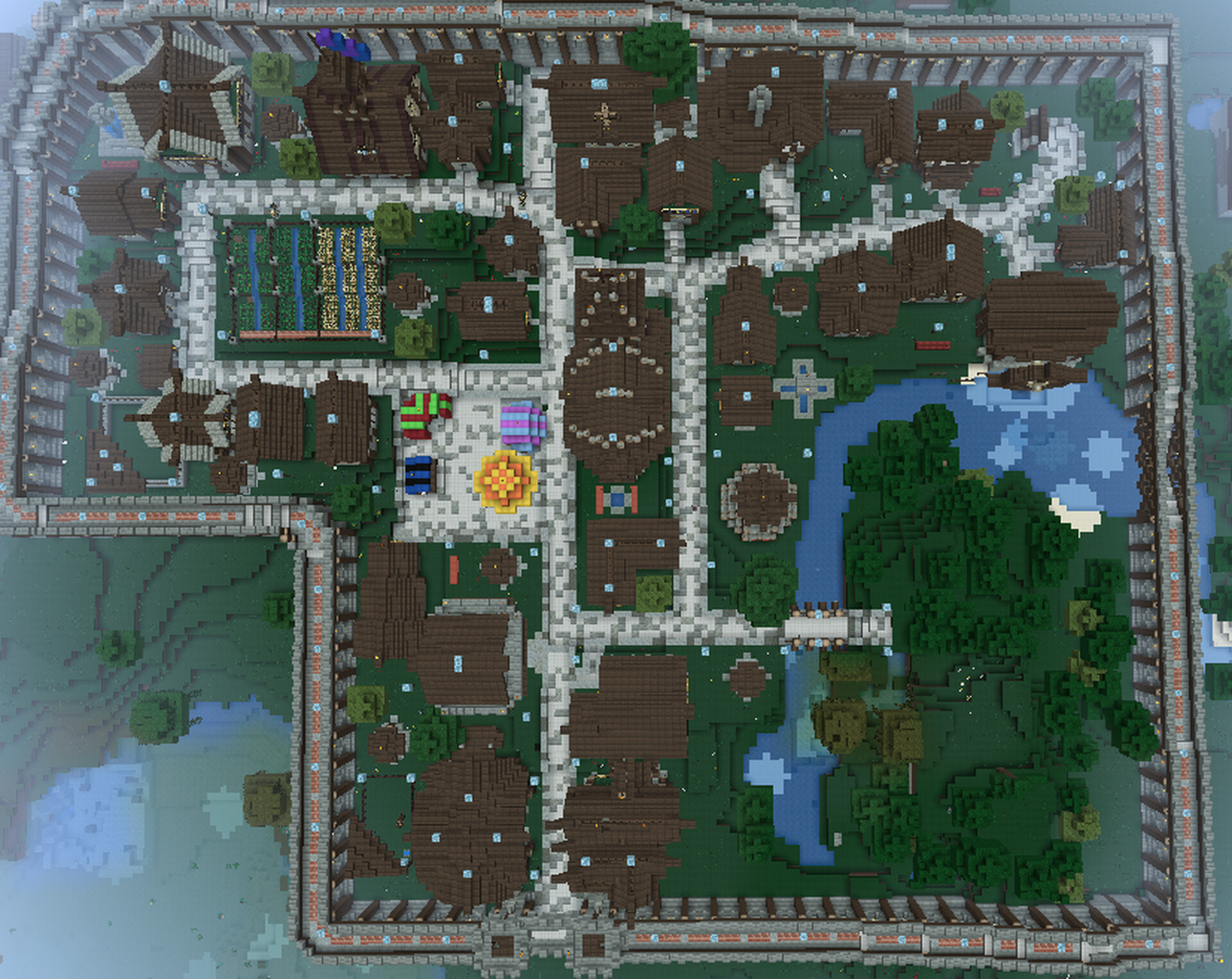 Medieval City schematic Minecraft Map