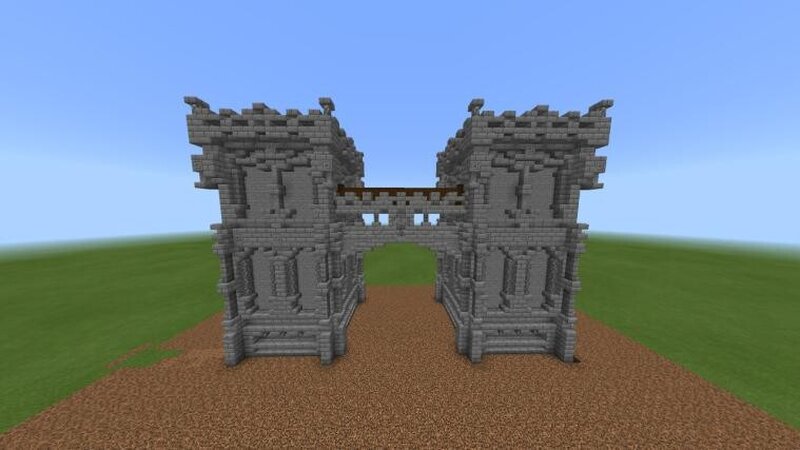 random castle gate thing Minecraft Map