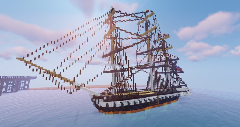 USS Constitution Minecraft Map