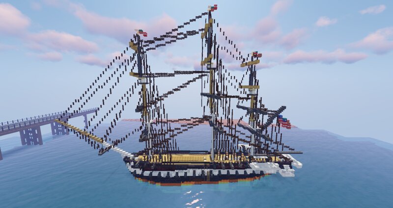 USS Constitution Minecraft Map