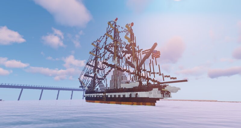 USS Constitution Minecraft Map