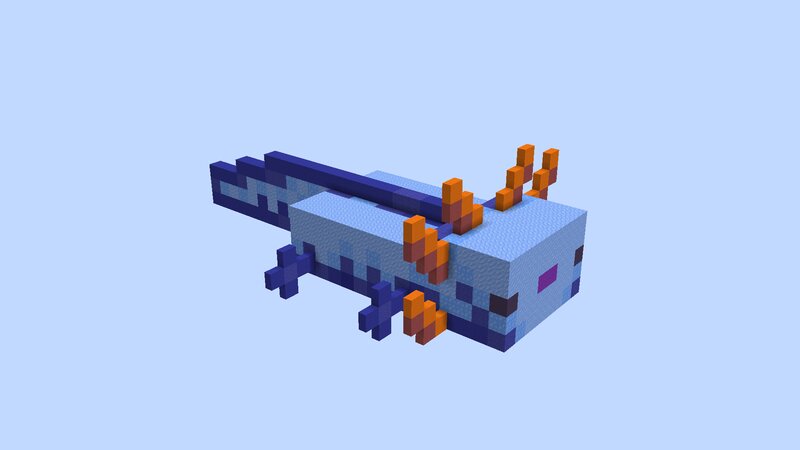 Axolotl Mob Statues Minecraft Map